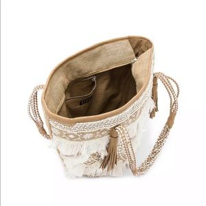 SHASHI | Bags | Shashi Belly Tote Natural Tassel Beige Boho | Poshmark